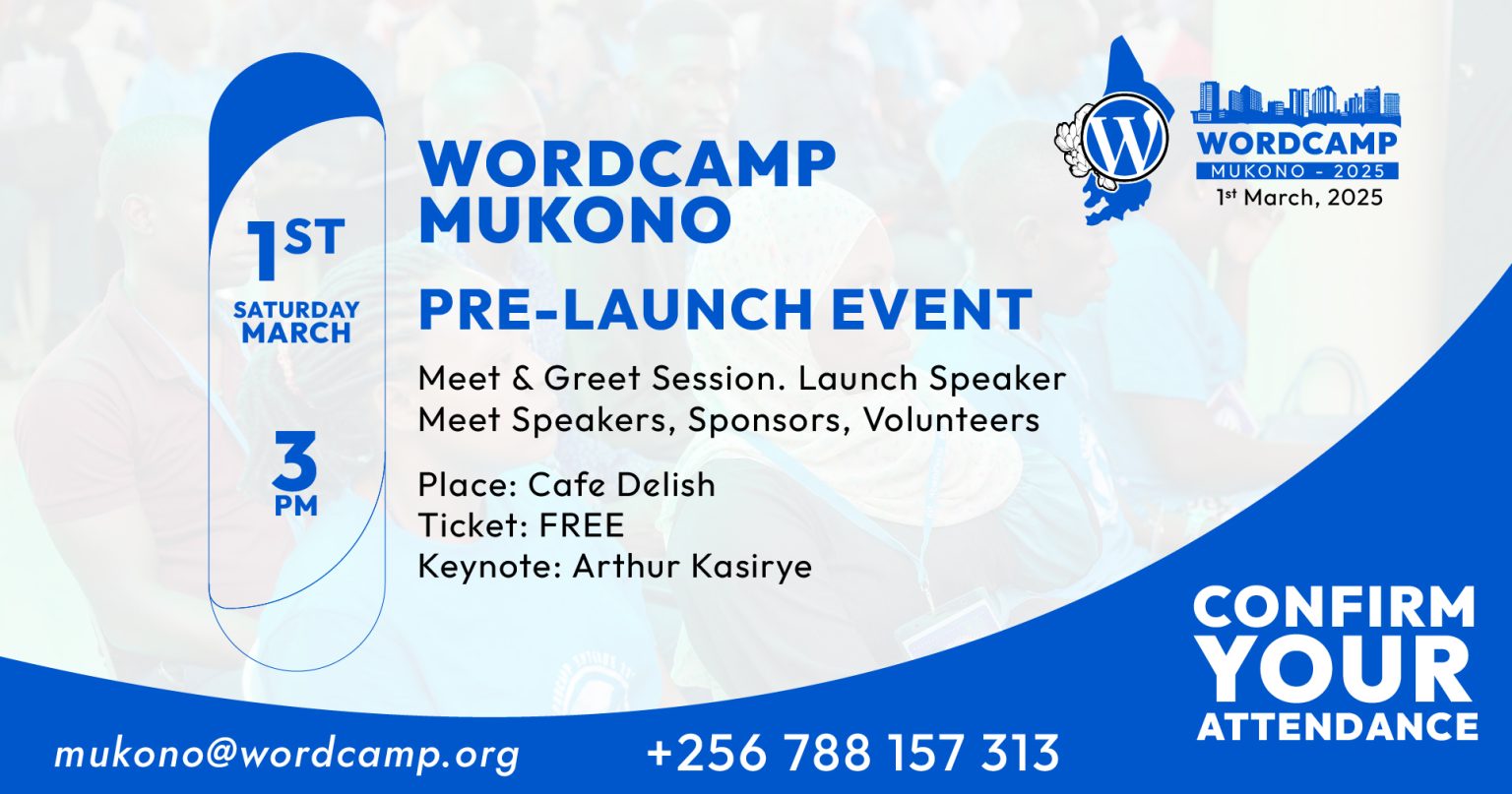 WordCamp Mukono Pre Launch Event – WordCamp Mukono 2025