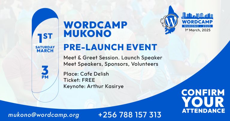 WordCamp Mukono Pre Launch Event – WordCamp Mukono 2025